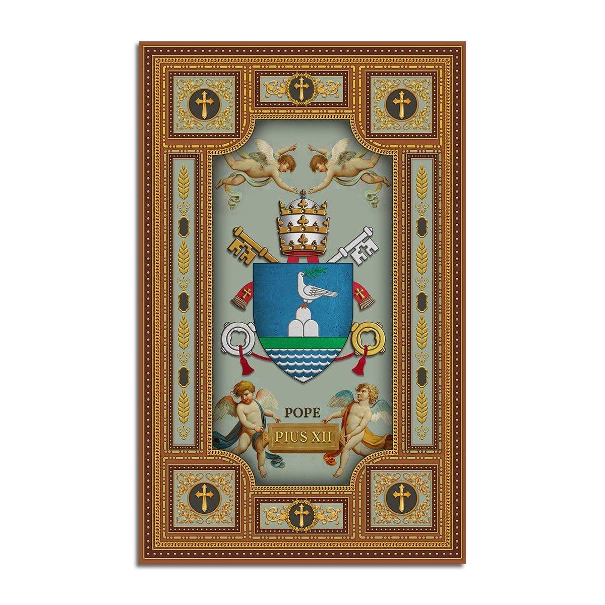 Pope Pius XII Coat Of Arms Rug – CustomsPig