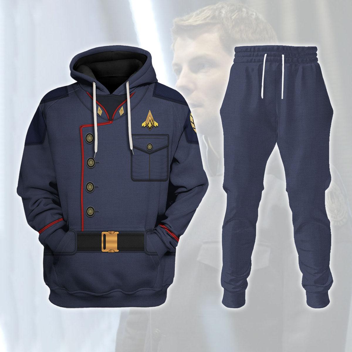 Captain Lee Apollo Adama Uniform T-shirt Hoodie Sweatpants Apparel ...
