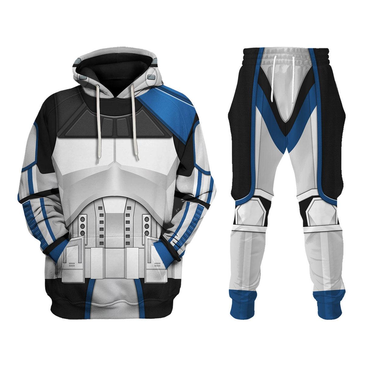 CustomsPig Captain Rex Costume Hoodie Sweatshirt T-Shirt Sweatpants