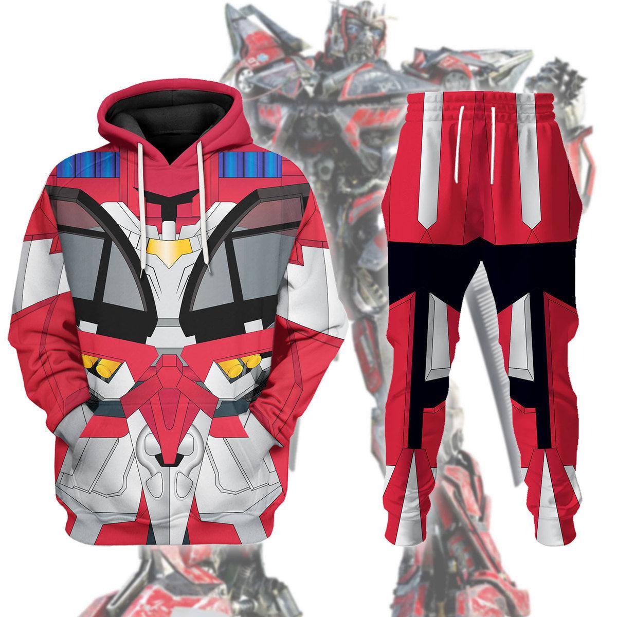 CustomsPig Sentinel Prime Costume Cosplay Hoodie Tracksuit