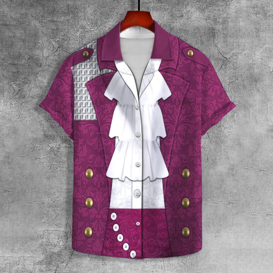 Prince Purple Rain Outfits Unisex Lapel Shirt – CustomsPig
