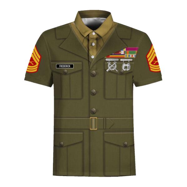 Gearhomies Unisex Tracksuit U.S Marine Corps Green Service Uniform 3D ...