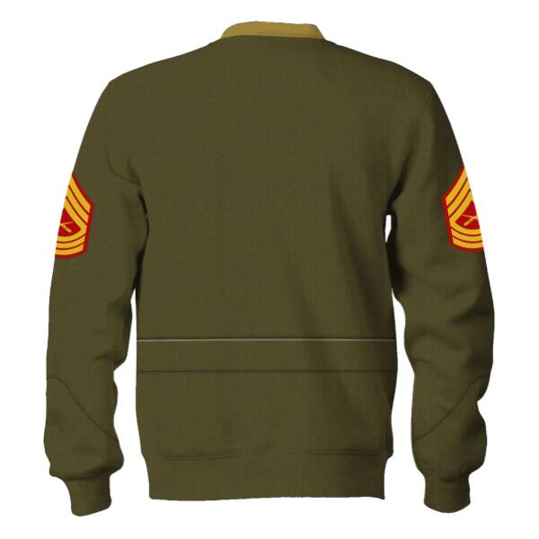 Gearhomies Unisex Tracksuit U.S Marine Corps Green Service Uniform 3D ...