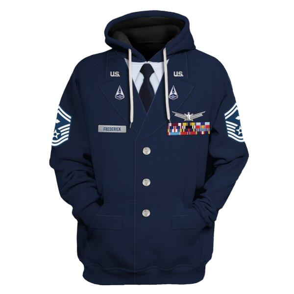 Gearhomies Unisex Tracksuit U.S Space Force Service Dress 3D Uniform-E ...